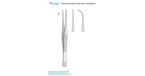 Iris Tissue forceps, 1X2 Teeth