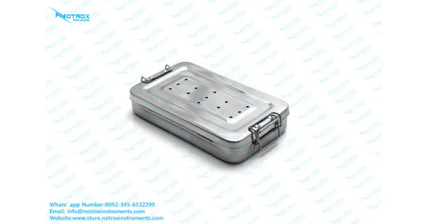 Sterilization Box Stainless Steel, 35cm X 18cm X 8cm
